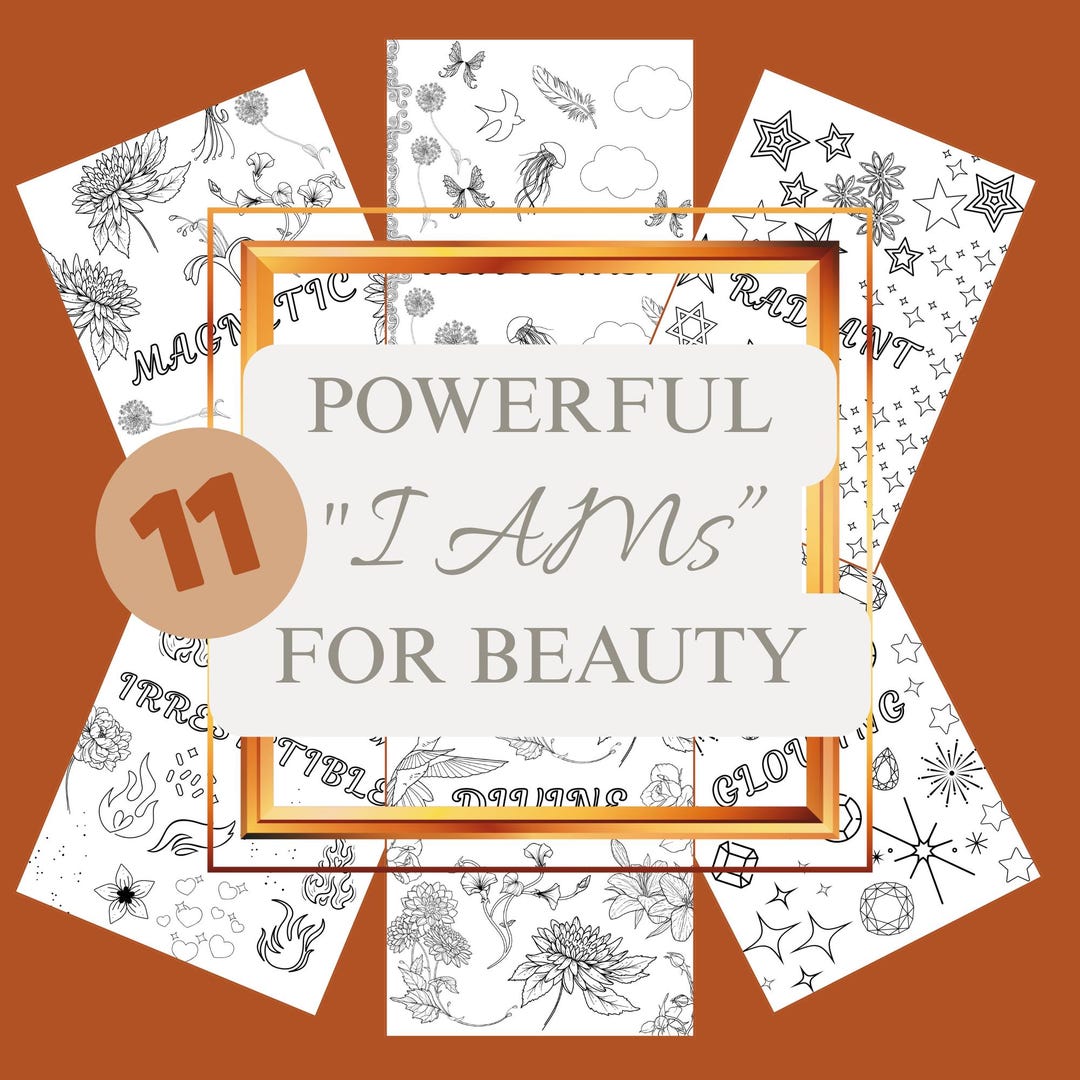 Manifest Beauty – Printable Coloring Book for Self-love & Confidence ...