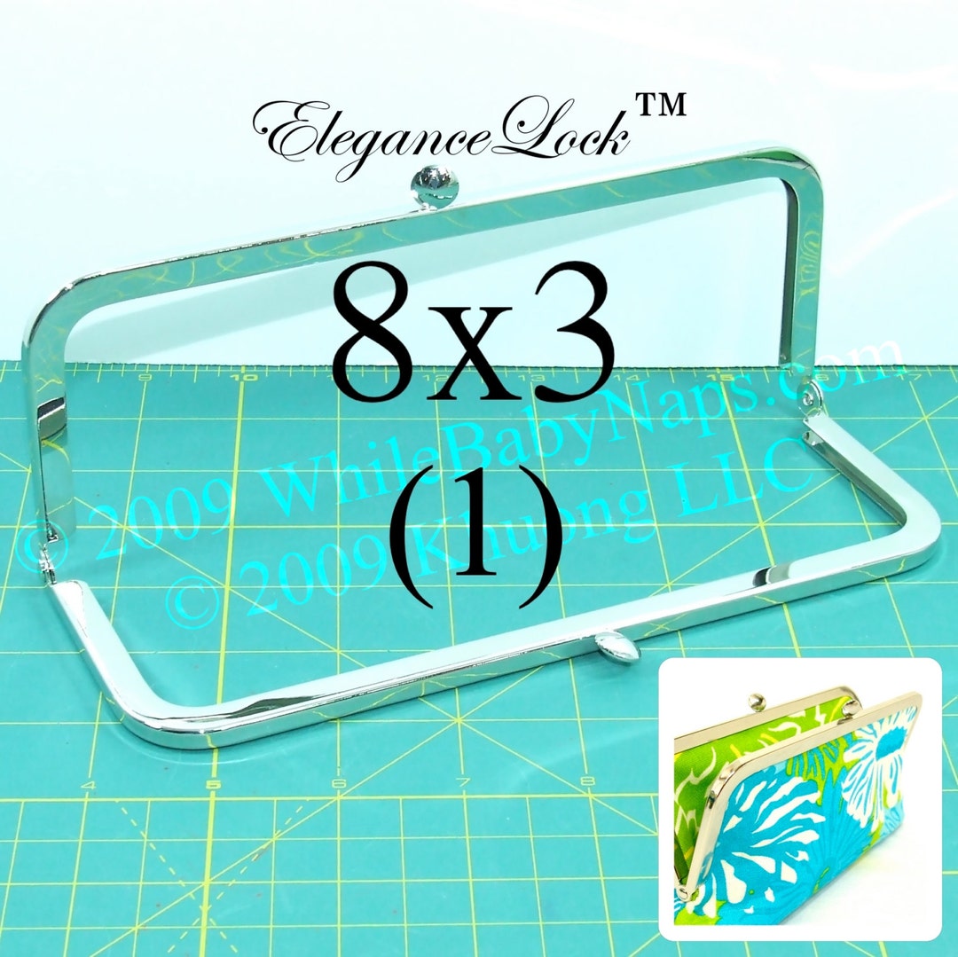 Hypoallergenic Nickel-free 8x3 Purse Frame With Elegancelock™ Closure ...