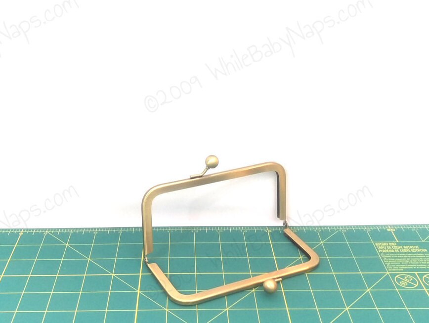 10 of 6x3 Inch Purse Frames in Antique Brass, Duskcoat Gunmetal™ or ...
