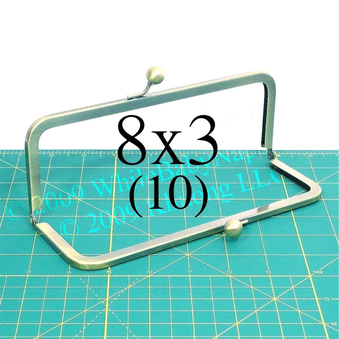 10 Antique Brass 8x3 Purse Frames for Bridesmaids Girlfriends Baby ...