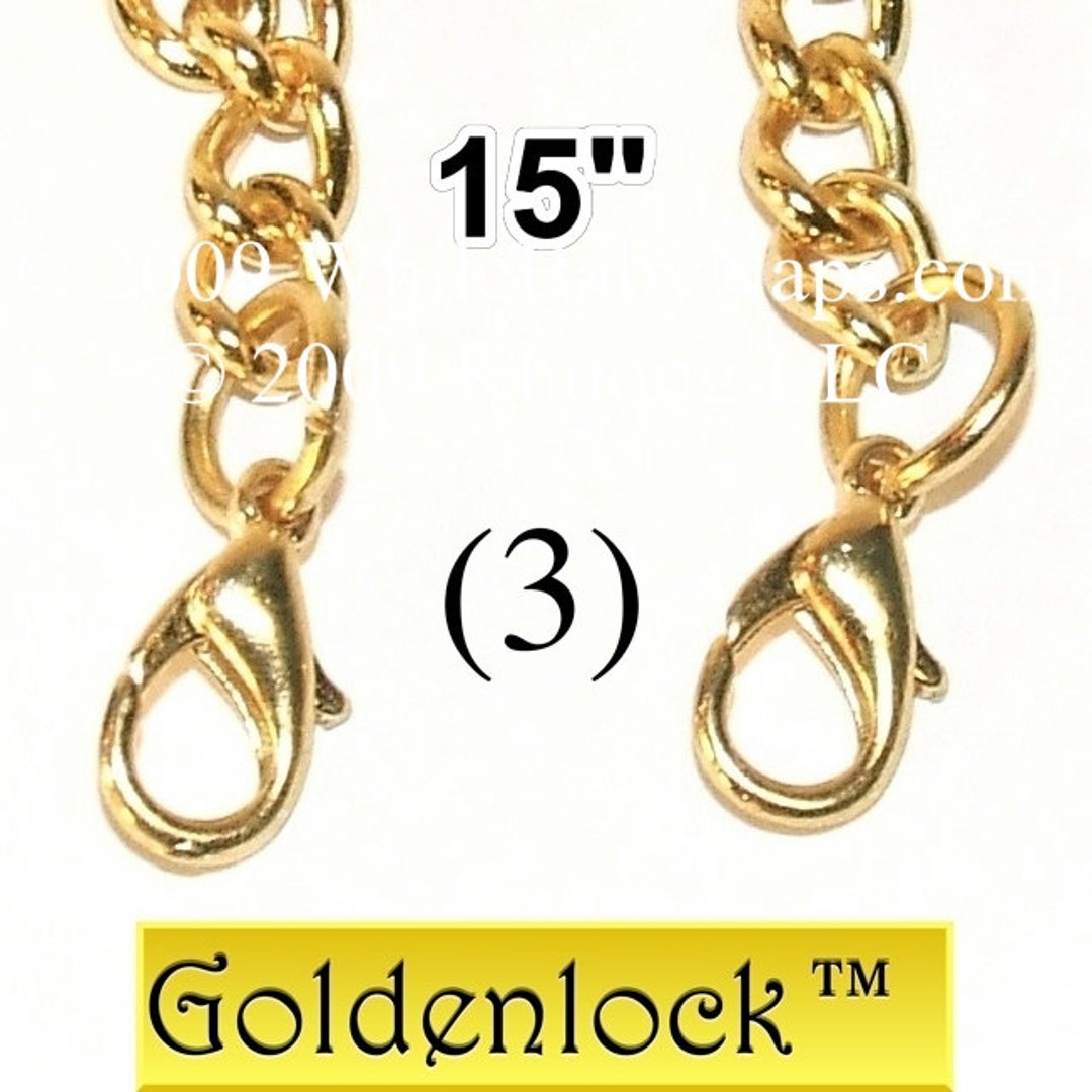 5% OFF (3) Light Gold Purse Chains, 15.5 Inch Goldenlock™ Clutch Chains ...