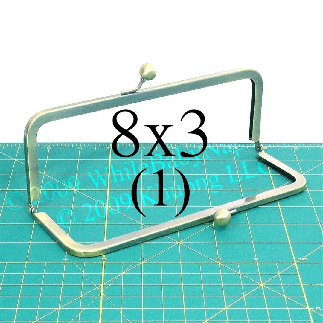 8x3 Antique Brass Metal Purse Frame - Etsy