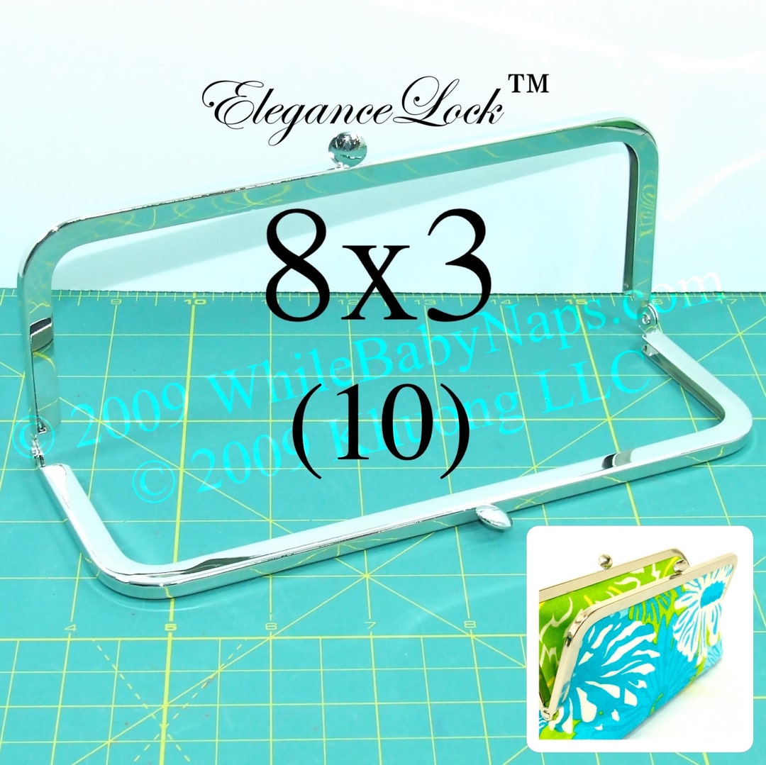 10 Nickel-free 8x3 Purse Frame With Elegancelock™ Closure - Etsy