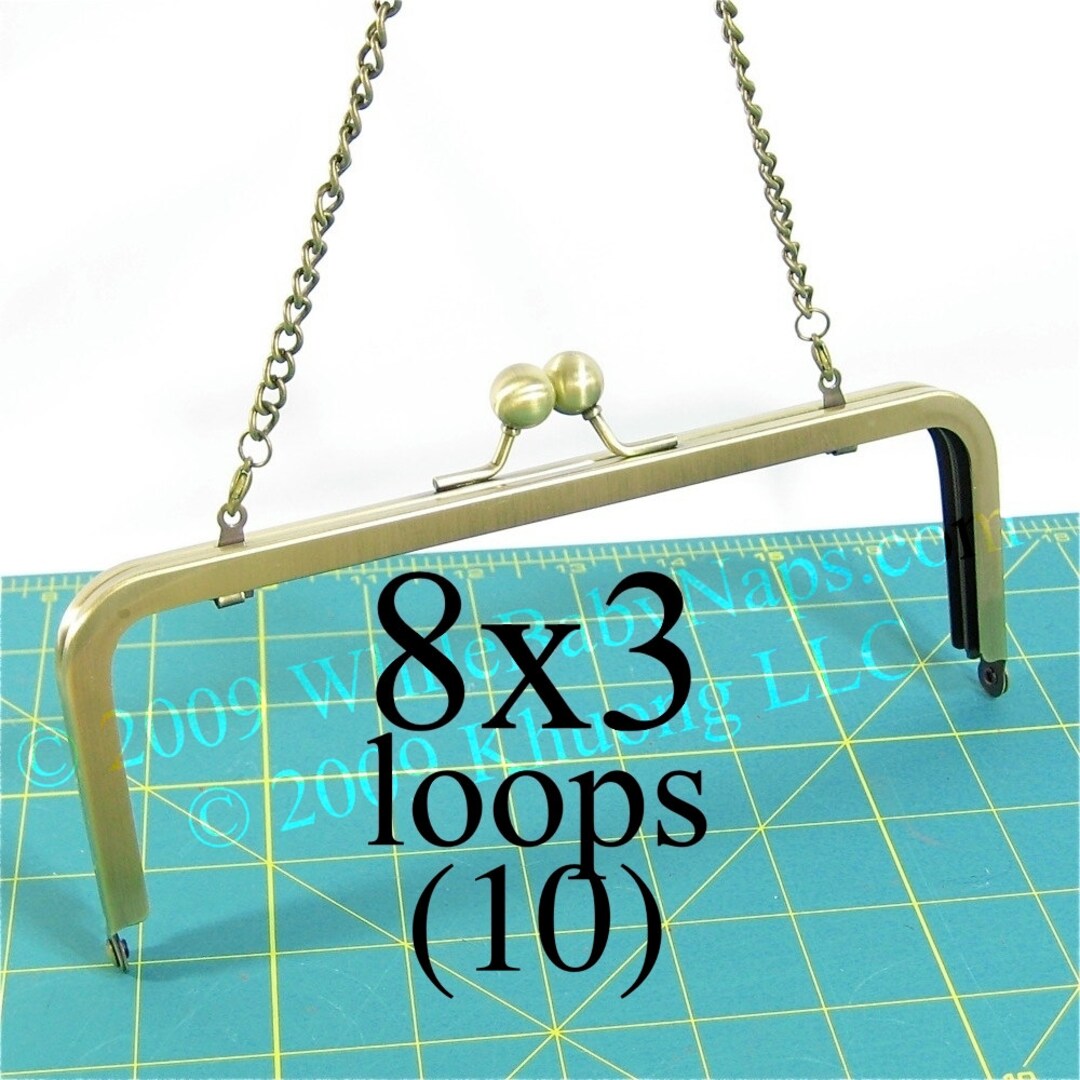 10 Frames of 8x3 Antique Brass With Loops FREE US SHIPPING - Etsy