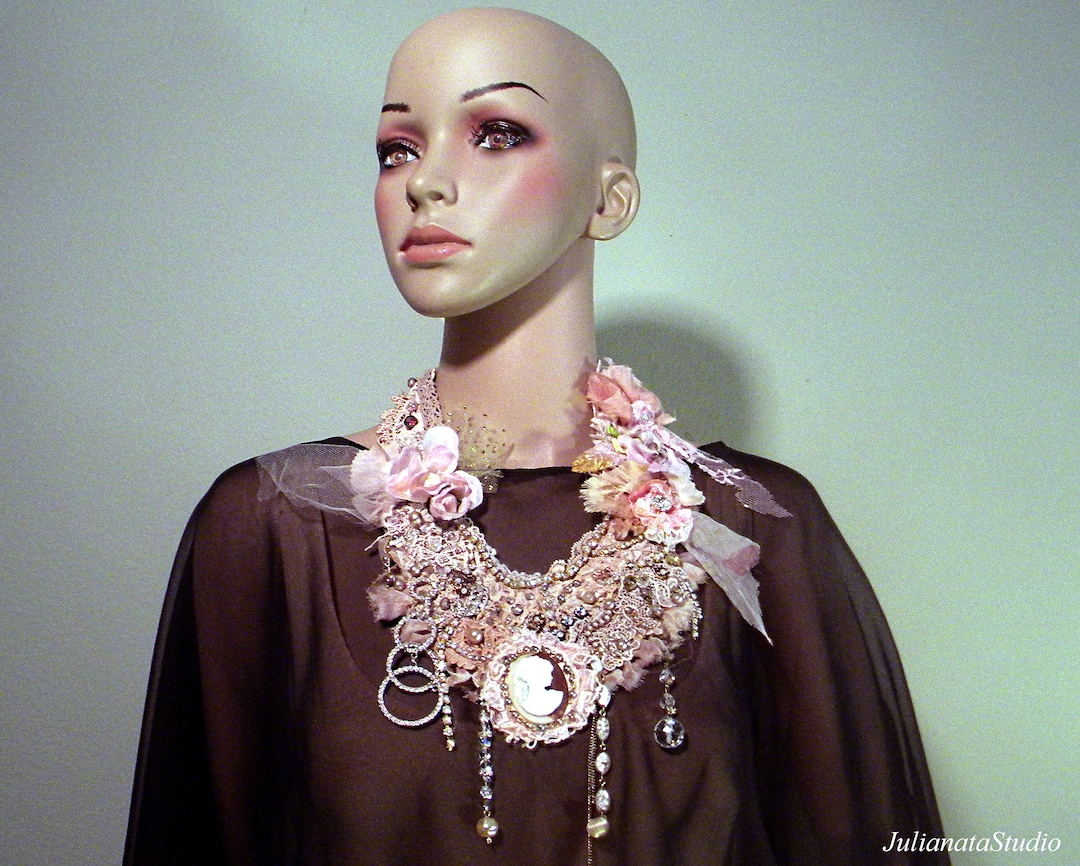 ELEGANT BOHEMIAN NECKLACE - Wearable Fiber/textile Art as It's Finest ...