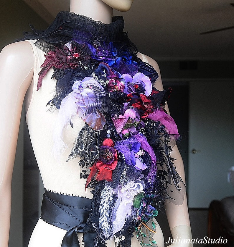 BELTED BOHEMIAN BIB Wearable Fiber Art as It's Finest, Richly Boho ...