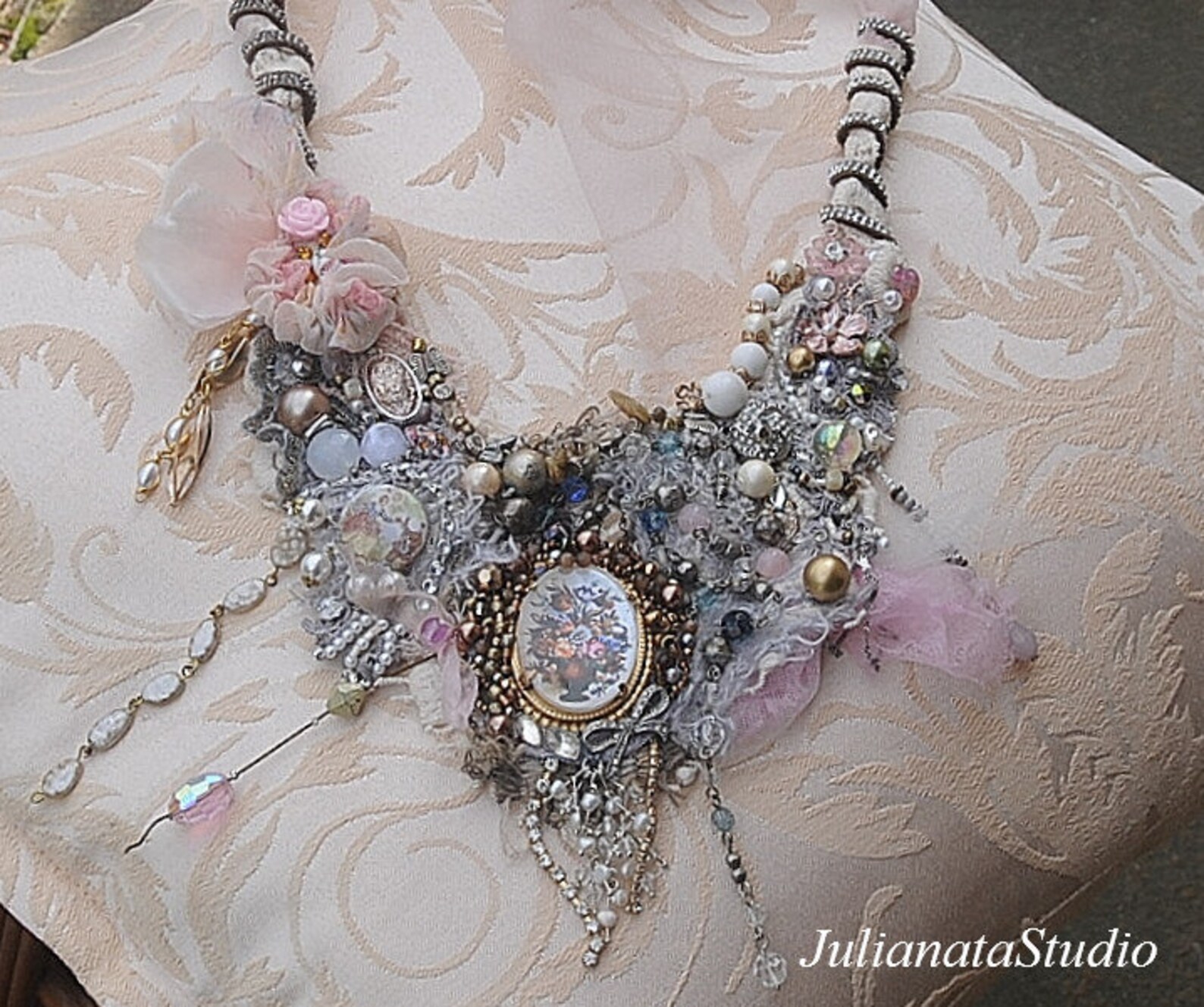 ELEGANT BOHEMIAN NECKLACE - Wearable Fiber/textile Art as It's Finest ...