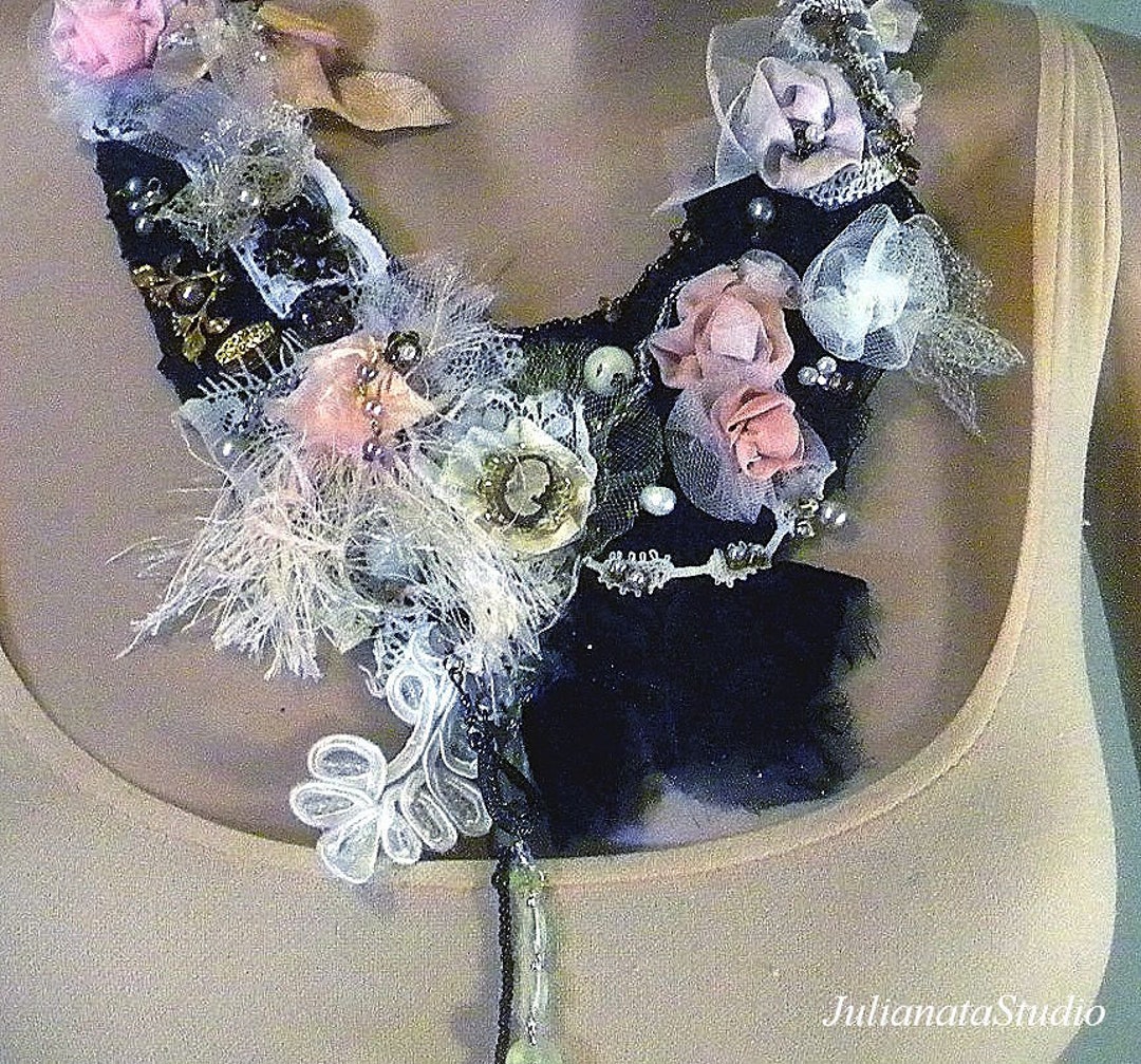 ELEGANT BOHEMIAN NECKLACE - Wearable Fiber/textile Art as It's Finest ...