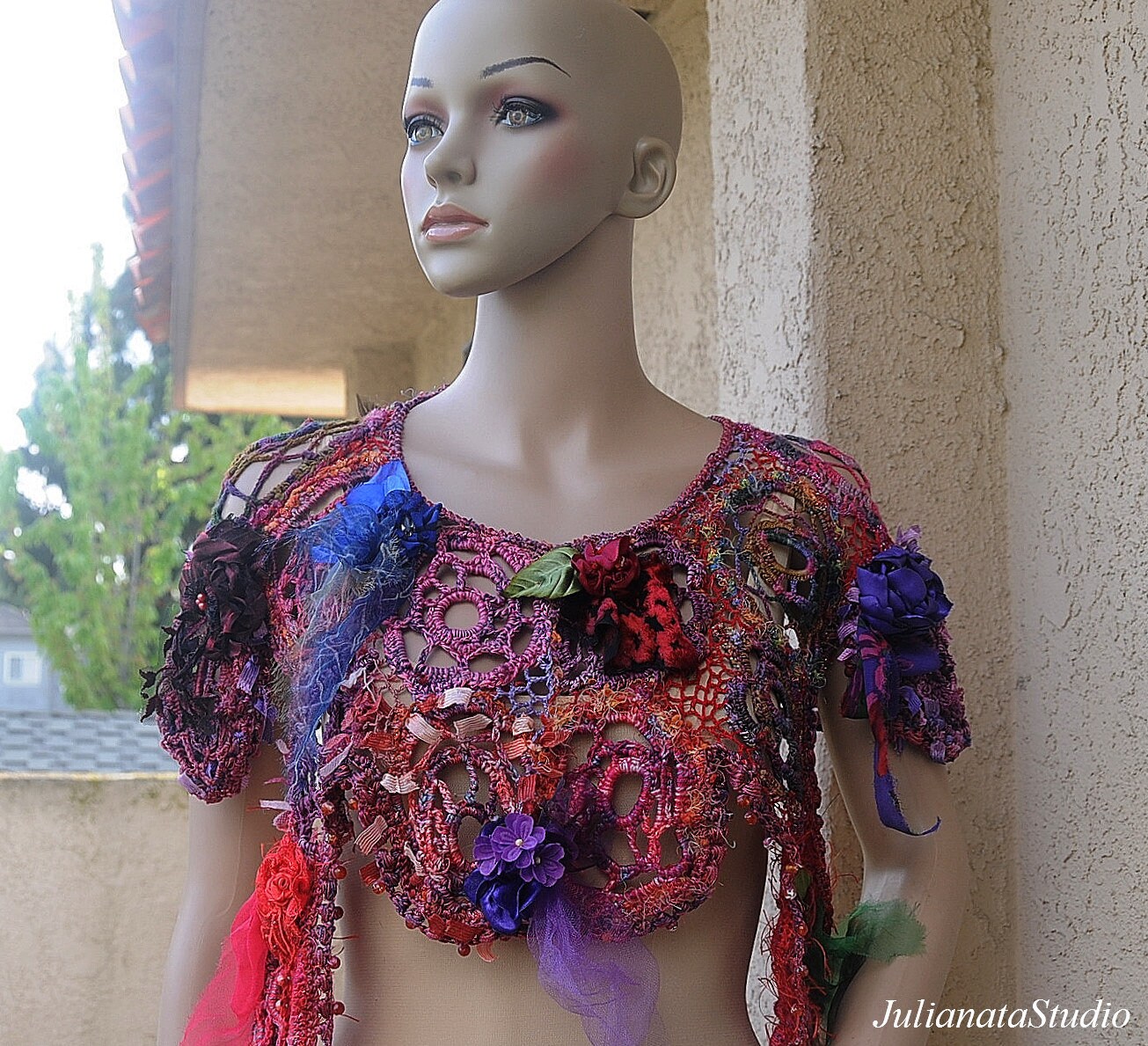 FREEFORM TECNIQUE RHAPSODY - Shoulderette/shalette/caplet, Fiber ...