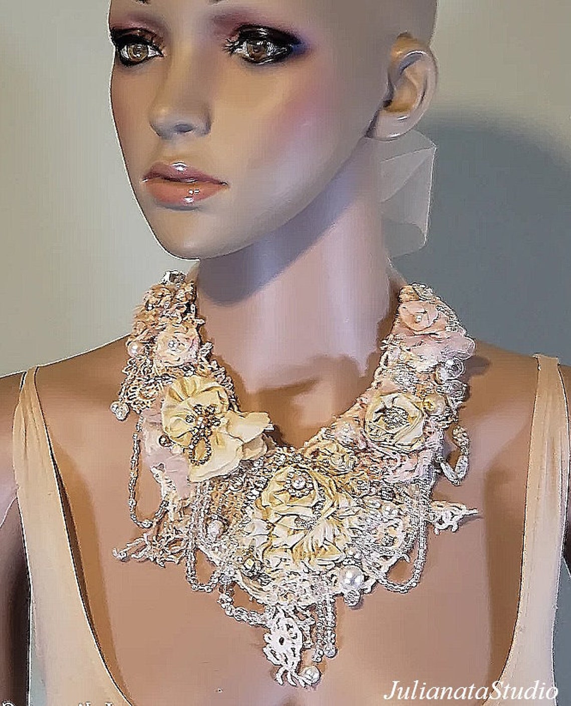 ELEGANT BOHEMIAN NECKLACE - Wearable Fiber/textile Art as It's Finest ...