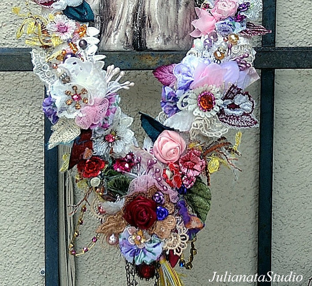 ELEGANT BOHEMIAN NECKLACE - Wearable Fiber/textile Art as It's Finest ...