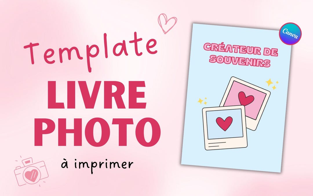 Printable Photo Book Template Original Couple Gift Album to Fill - Etsy