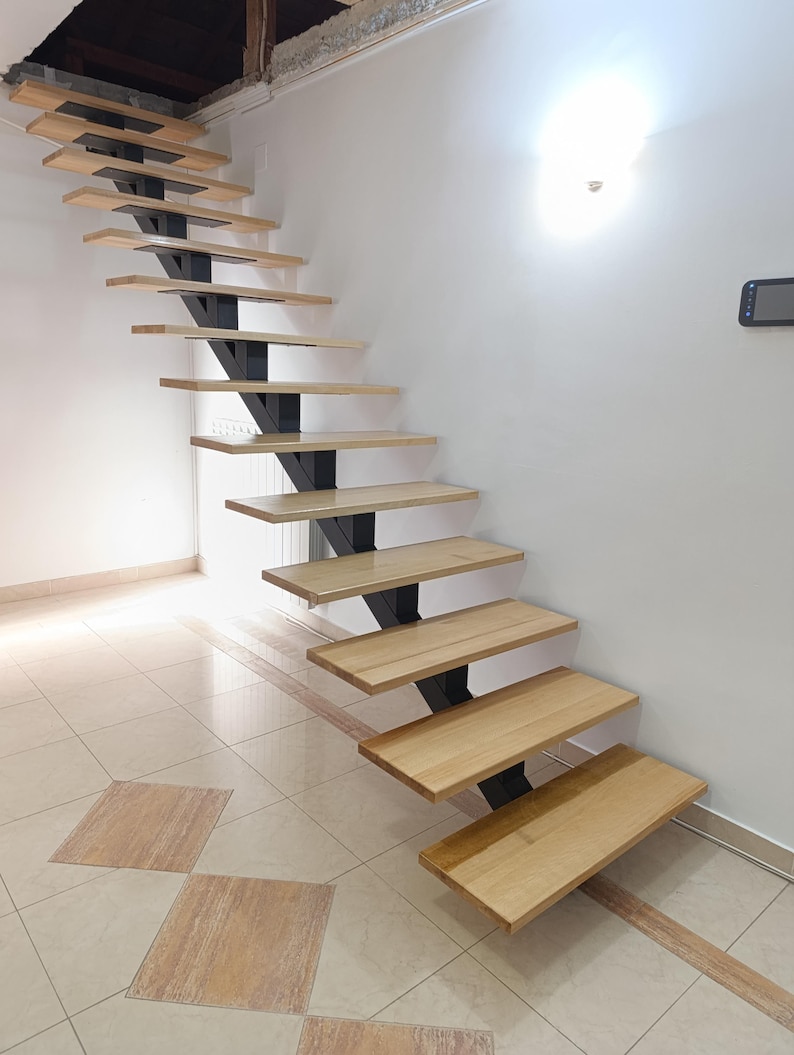 Modern Metal Staircase, Custom Projects, Interior Modern Stairs - Etsy UK