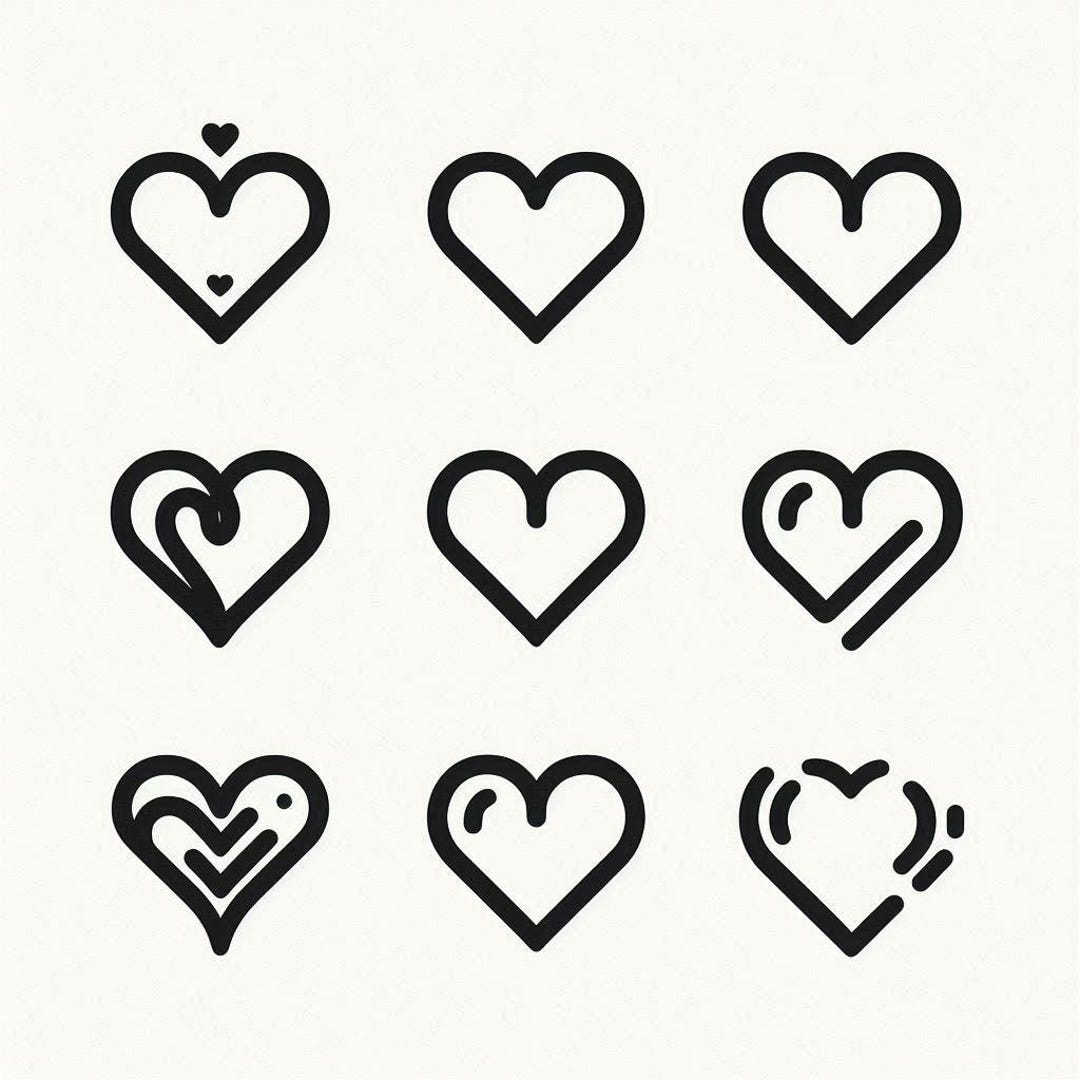 Hearts Delight,hearts Png,heart Bundle Png, Open Heart Png - Etsy