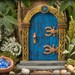 Blue Fairy Door | Etsy
