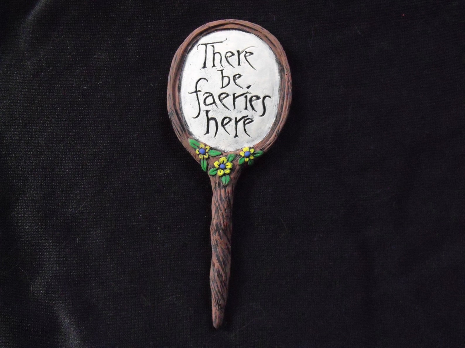 Fairy Garden Sign there Be Fairies Here - Etsy