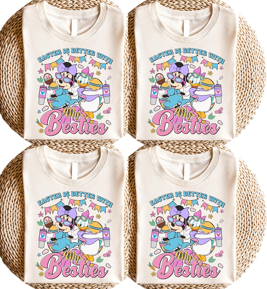 Vintage Minnie Daisy Easter is Better With My Bestie Shirt, Girl Trip ...