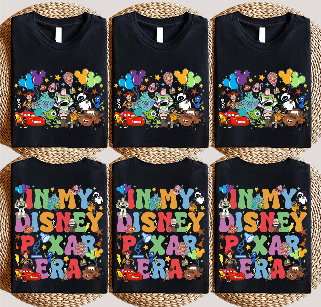 In My Disney Pixar Era Shirt, Disneyland Pixar Fest 2025 Shirt, Disney ...