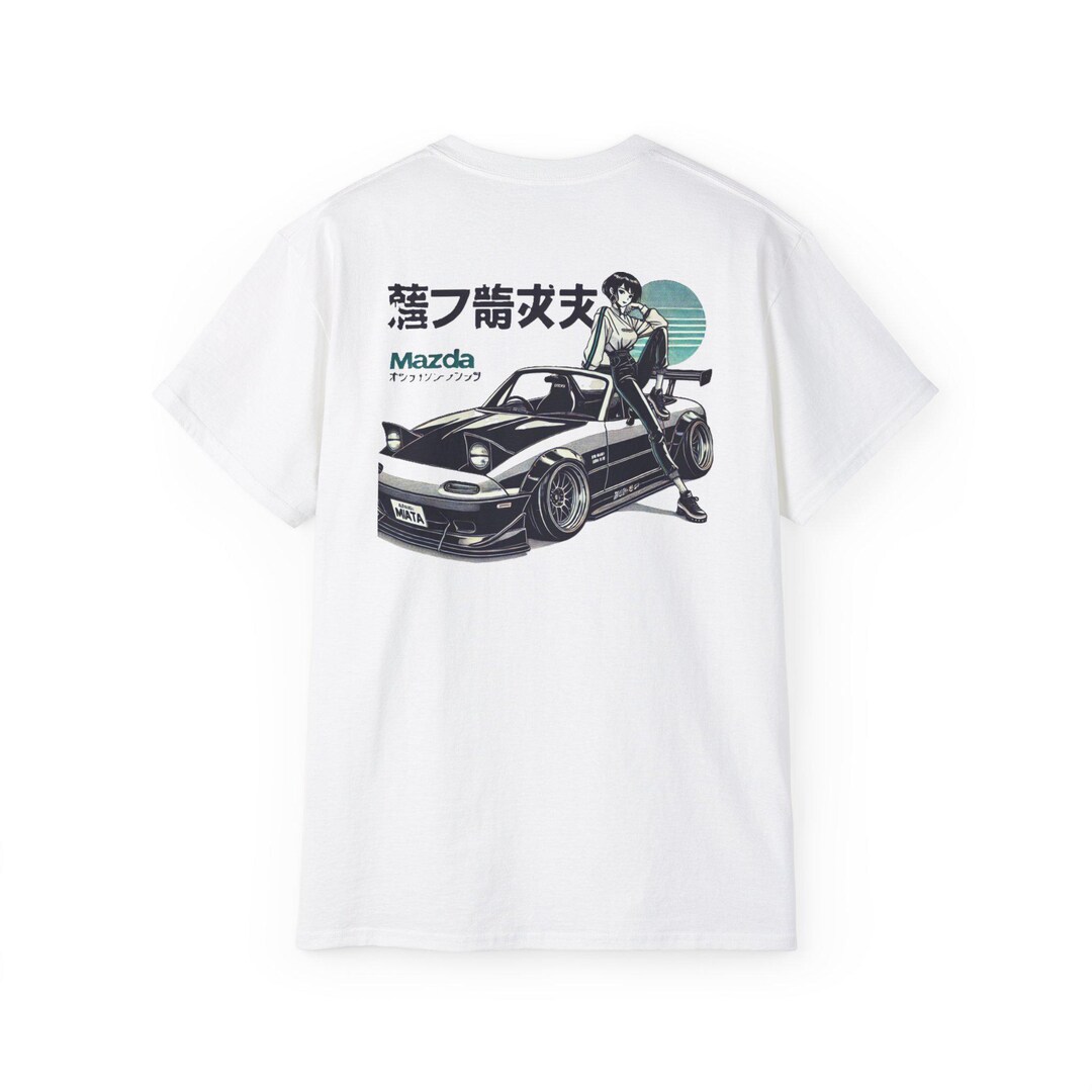 Mazda Miata Anime Tee, JDM Cartoon Shirt, Unisex Cotton T, Car ...