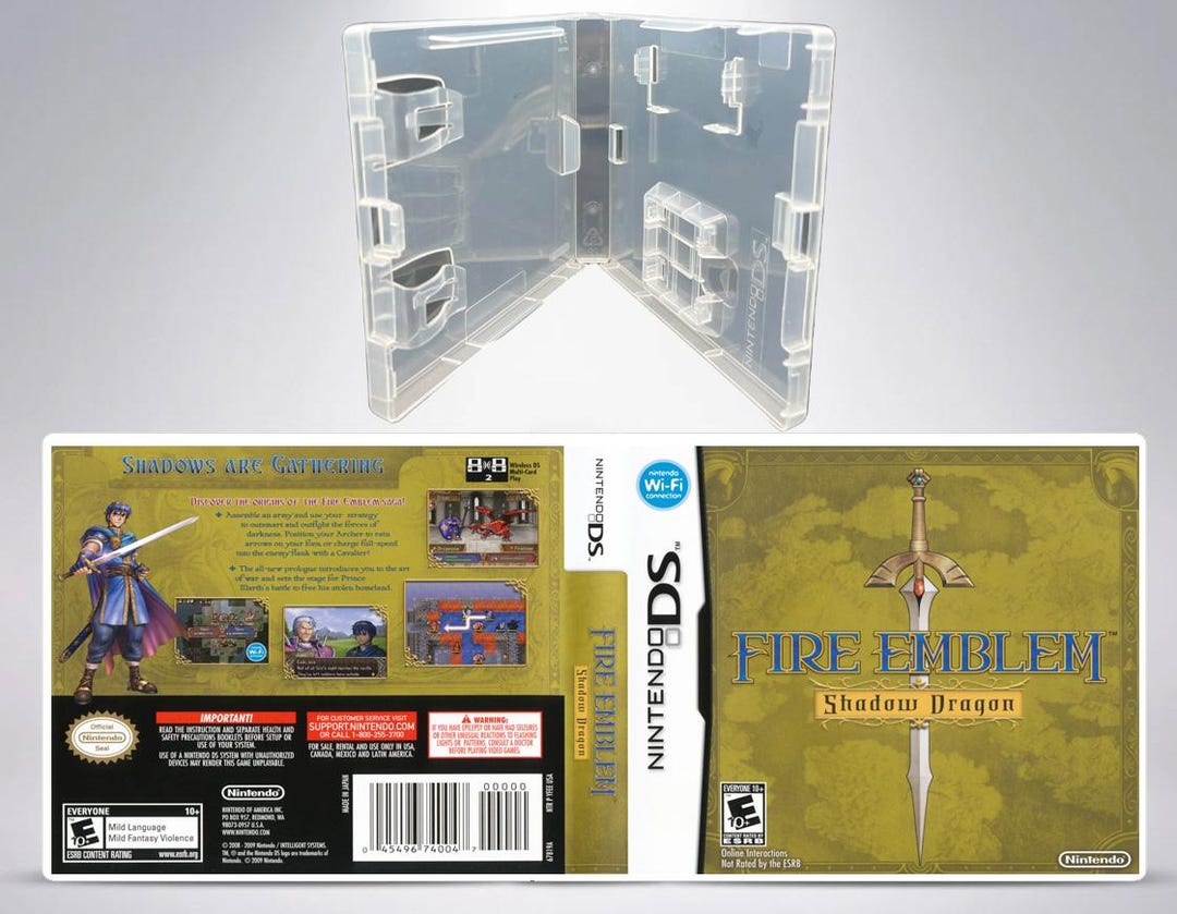 Fire Emblem: Shadow Dragon DS Replacement Slip Cover Art Insert ...