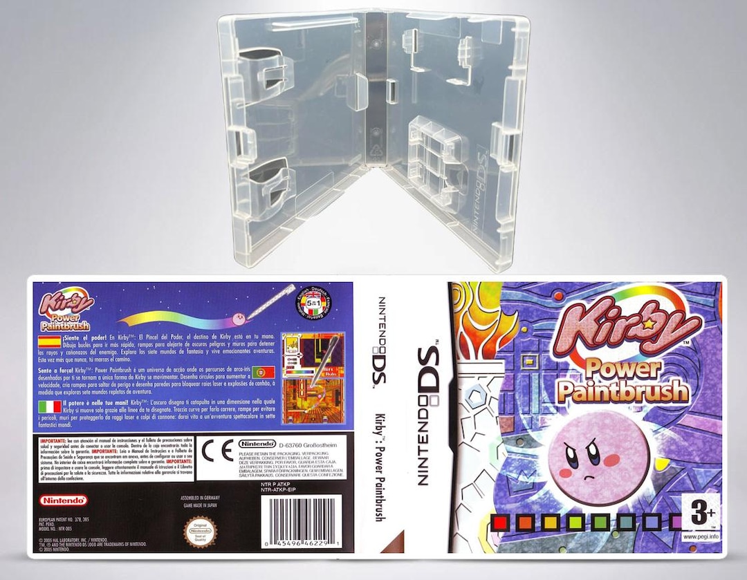 Kirby: Power Paintbrush DS Replacement Slip Cover Art Insert ...