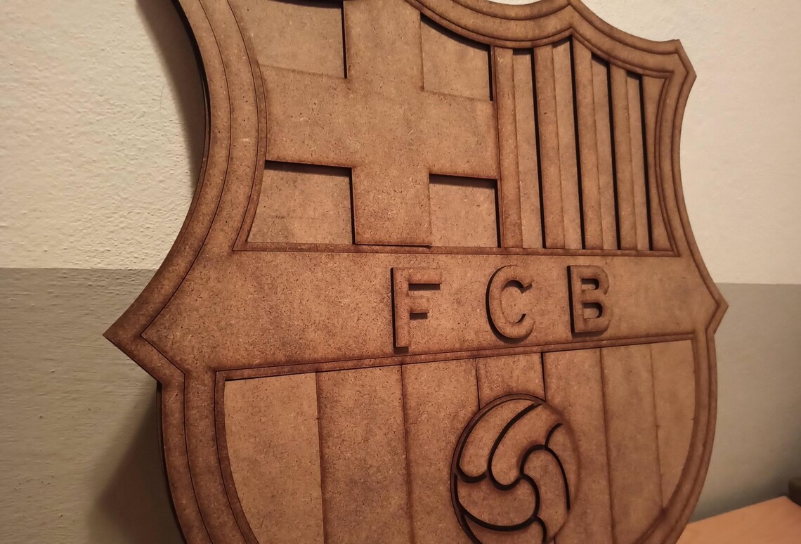 Handmade Wooden FC Barcelona Logo Wall Decor, 18 Inch - Etsy