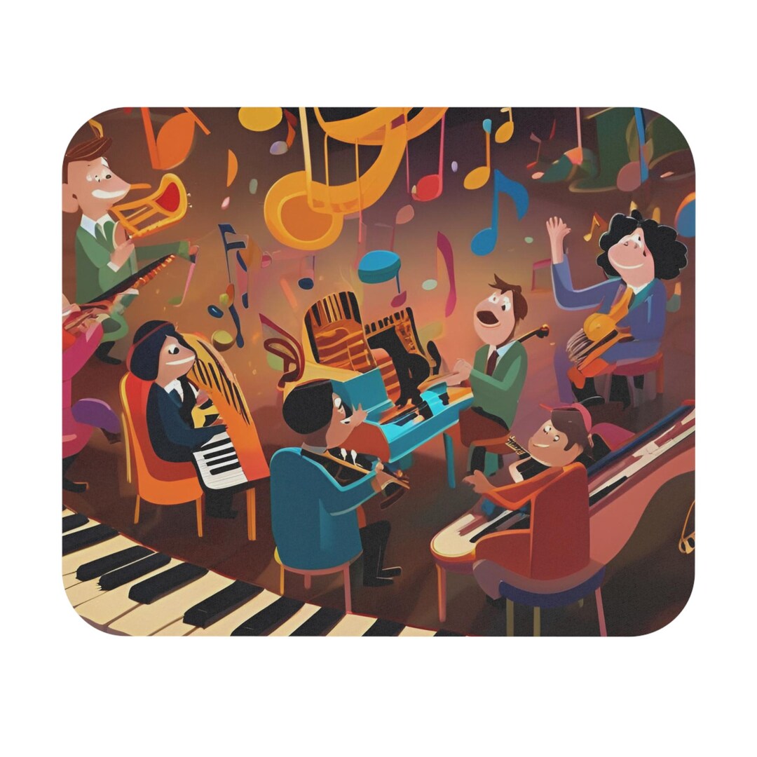 Musical Mouse Pad - Perfect for Musicians and Music Lovers, Desk Decor ...