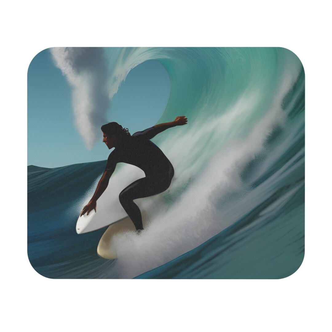 Surfing Mouse Pad - Ocean Waves Design, Perfect Gift for Surfers, Beach ...