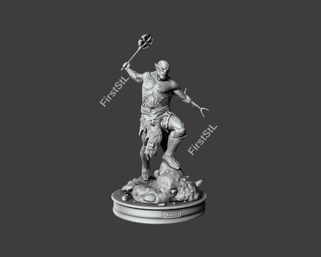 Azog 3D Stl, Figures, Games, 3D Digital Printing STL File for 3D ...
