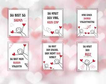 Slang Kids Valentine's Day Cards, Funny Printable Valentine Card ...