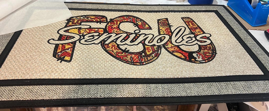Florida State Team Spirit Entryway Mat | FSU Doormat | 18x30 Indoor ...