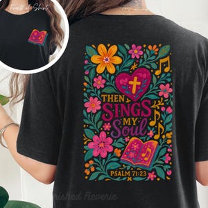 Christian Women Boho Music Note Singing Shirt, Faith Based T-shirt ...