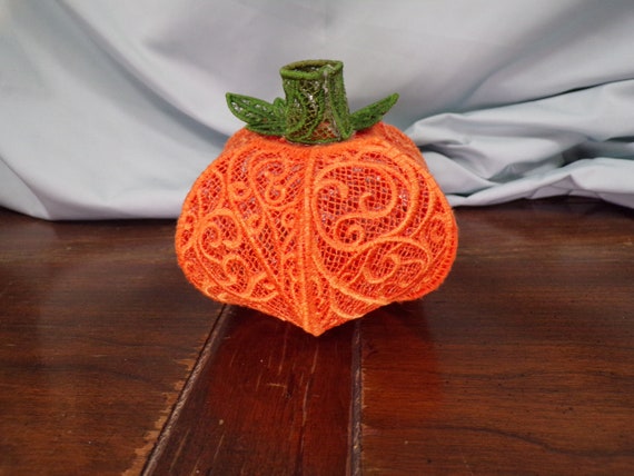 Free Standing Lace Pumpkin Halloween Fall Thanksgiving | Etsy