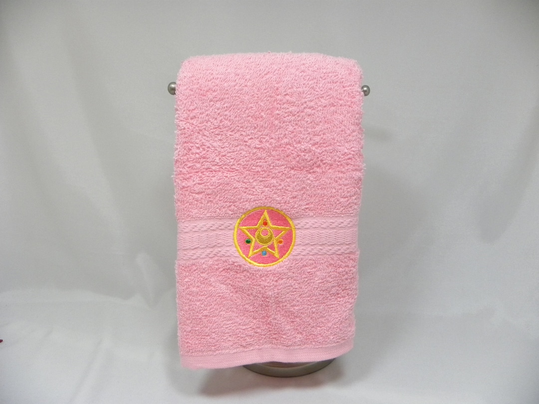 MADE TO ORDER - Moon Scout Brooch Inspired Embroidered Hand Towel - Etsy
