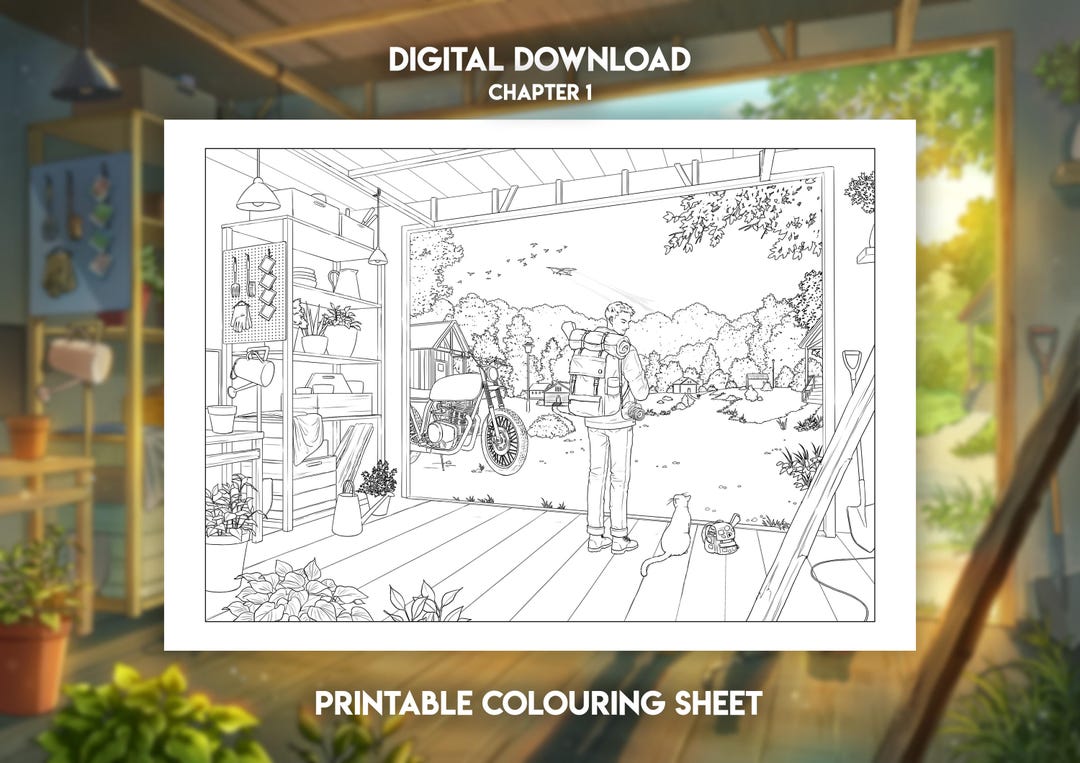 Chapter 1 | Printable Colouring Page, PDF Digital Download | A4 & US ...
