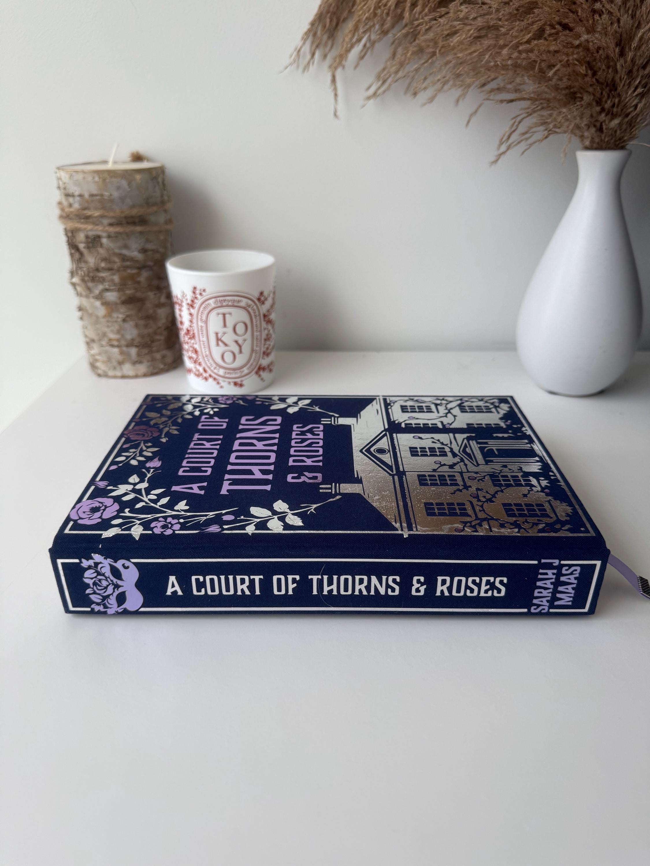A Court of Thorns and Roses by Sarah J. Maas: Handmade Rebind - ACOTAR ...