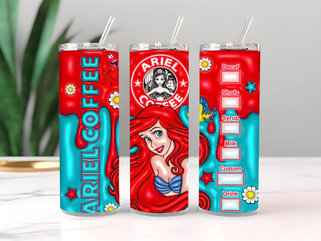 Disney Princess Starbucks Stainless Steel Tumbler - Etsy