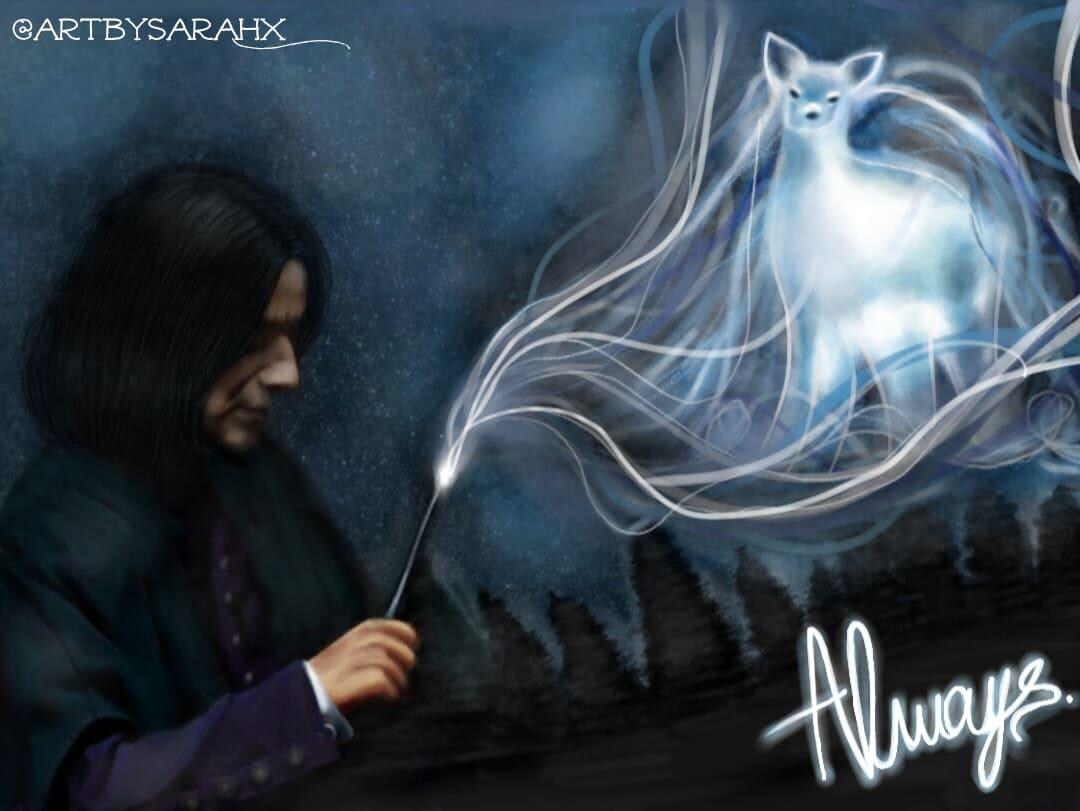 Harry Potter: Severus Snape With Patronus FANART - Etsy