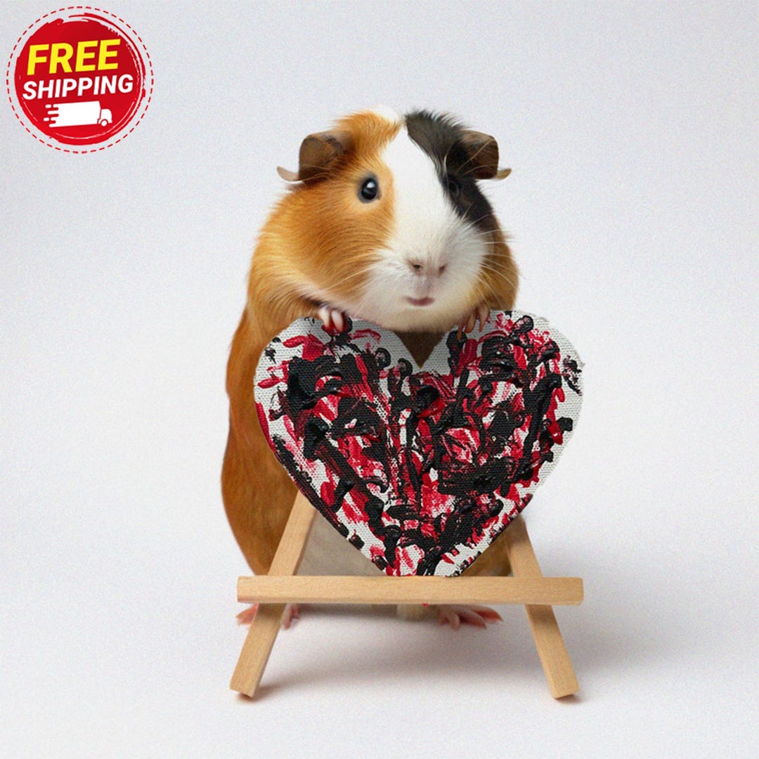 One of a Kind Artwork by Pet Rats 5''x5'' Glossy Finish Handcrafted ...