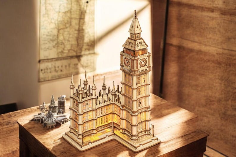 DIY Tower Bridge Wooden Puzzle Kit: London Landmark Model, Home Decor ...