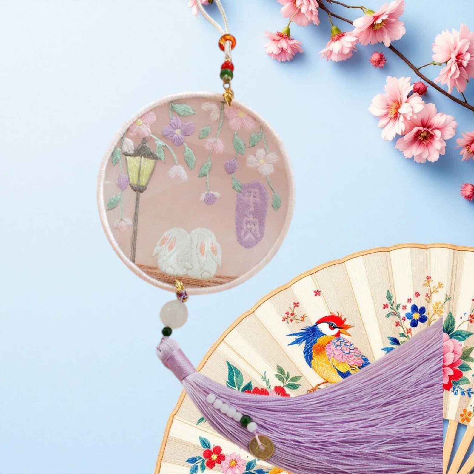 DIY Embroidery Amulet Kit: Beginner Craft Set With Tassel & Lanyard - Etsy