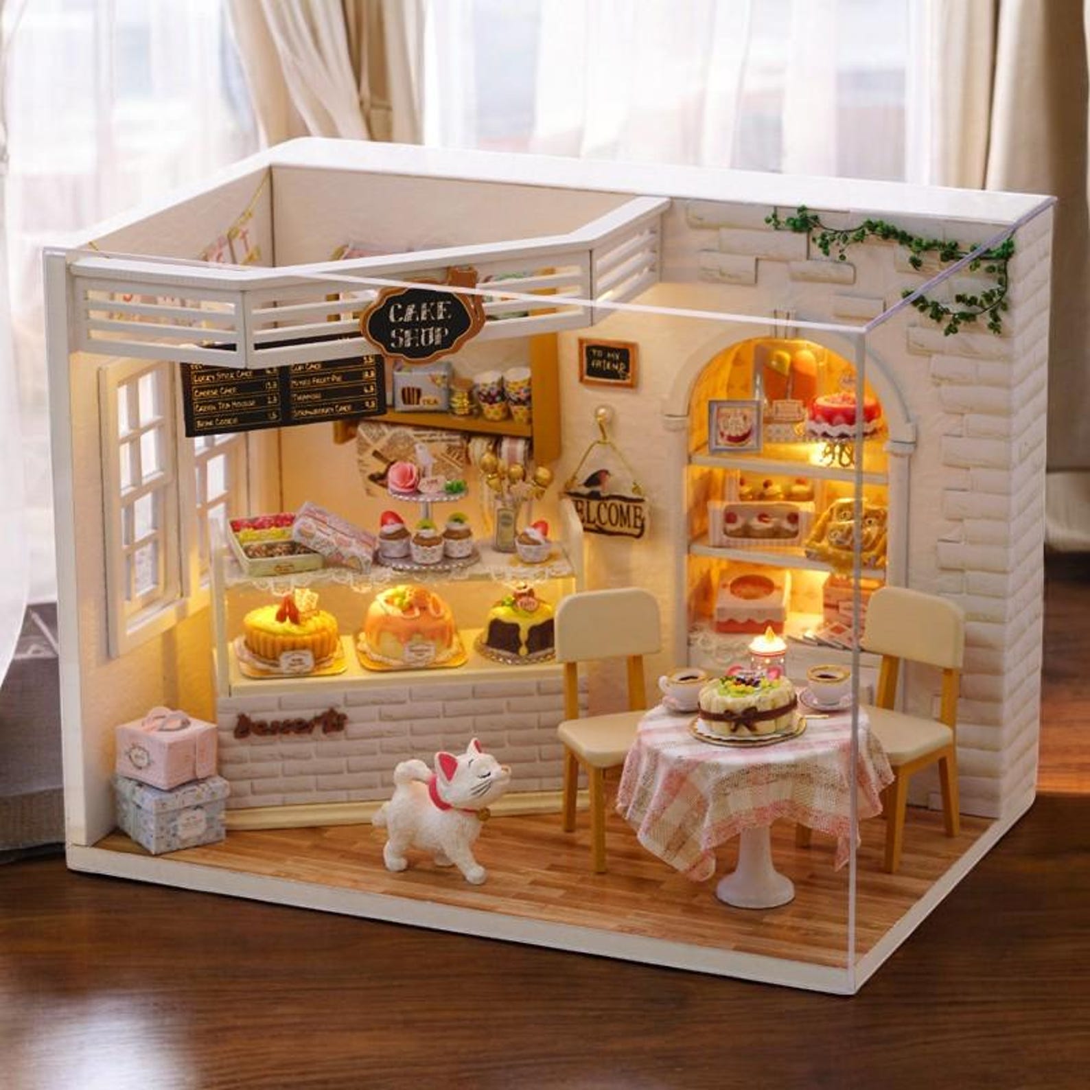 DIY Miniature Room Kit: Pastel Dollhouse With LED Lights - Etsy