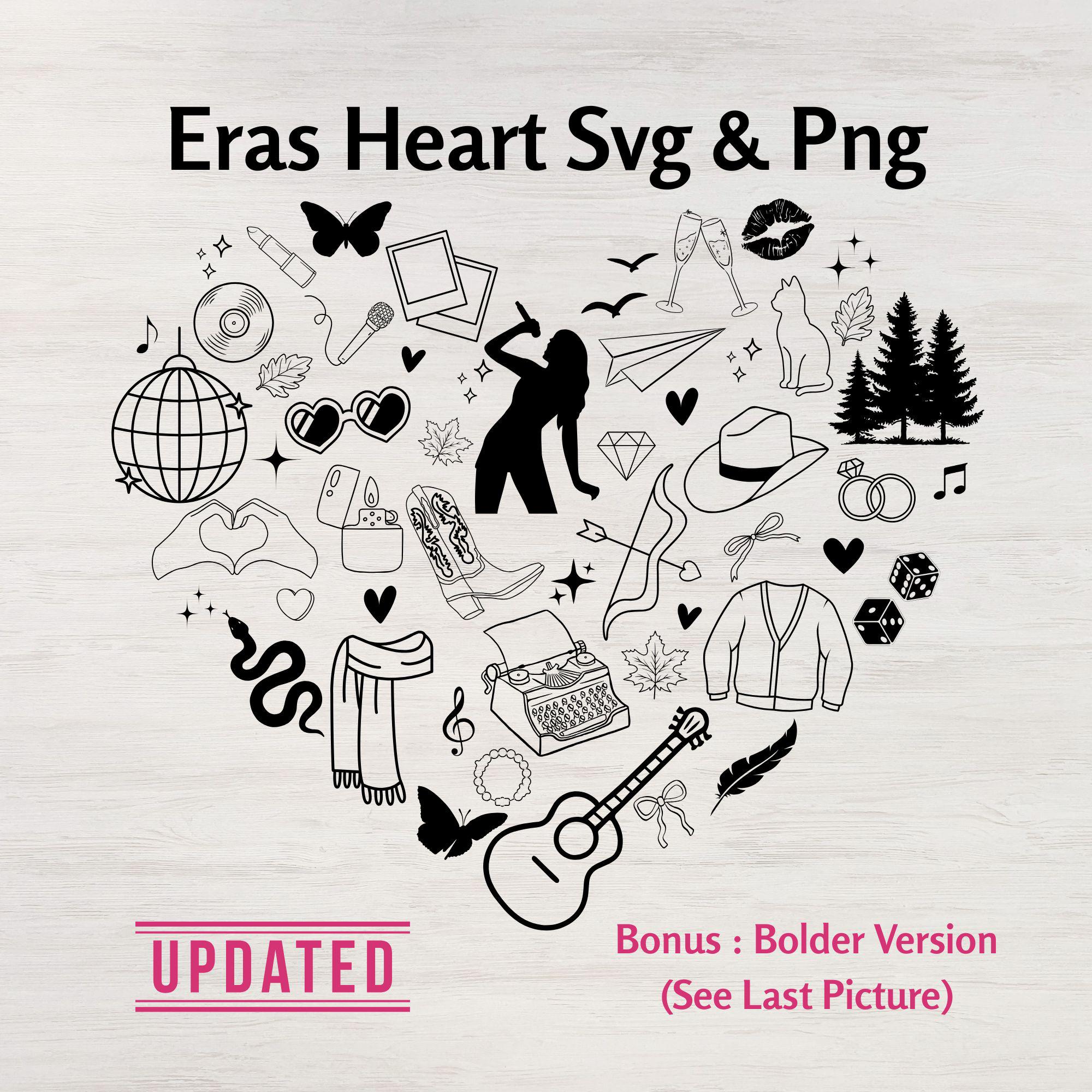 Era Heart Svg Eras Symbol Png Digital File Taylor Png Taylor Era Heart ...