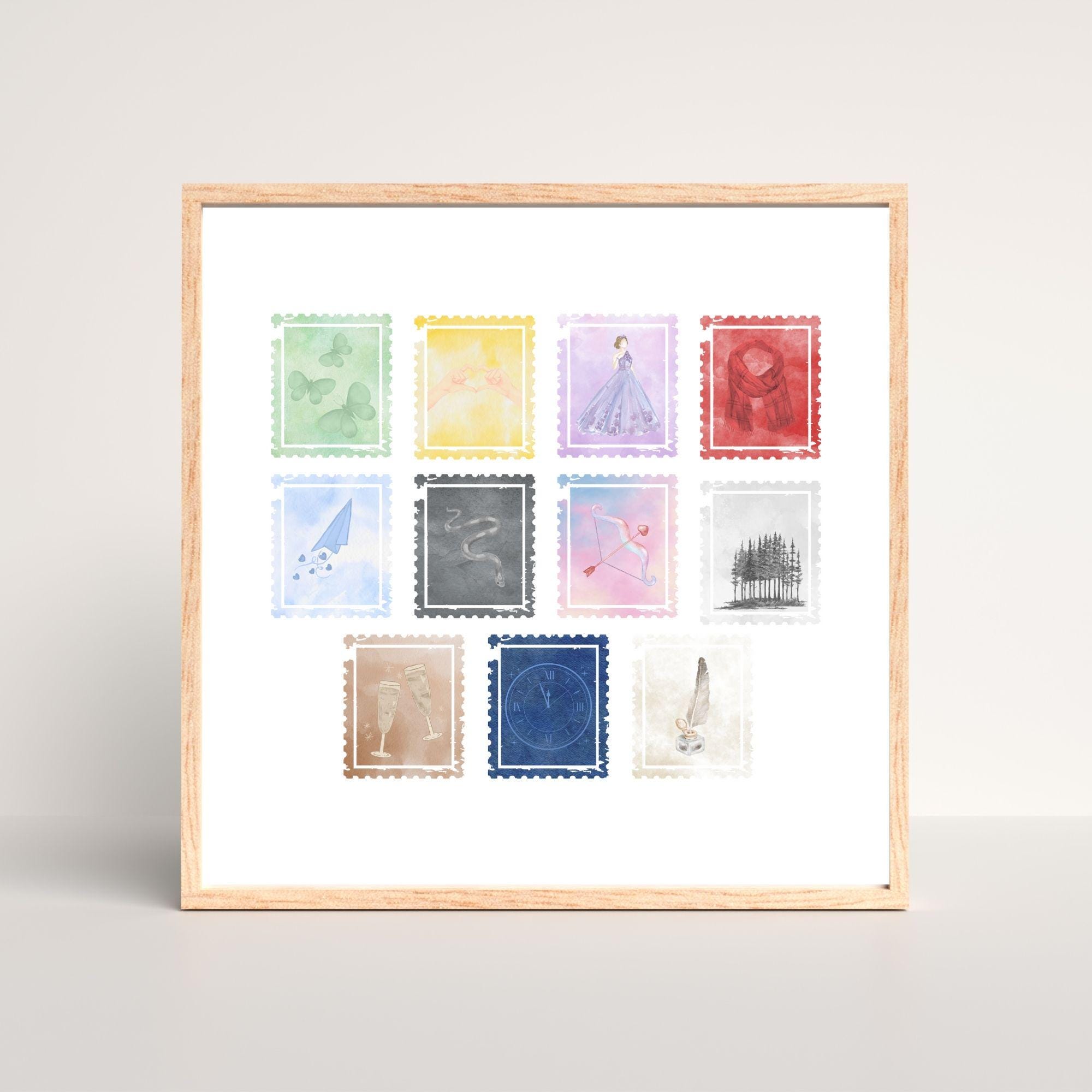 Eras Stamp Digital Sticker Taylor Png Taylor Clip Art Music Era Poster ...
