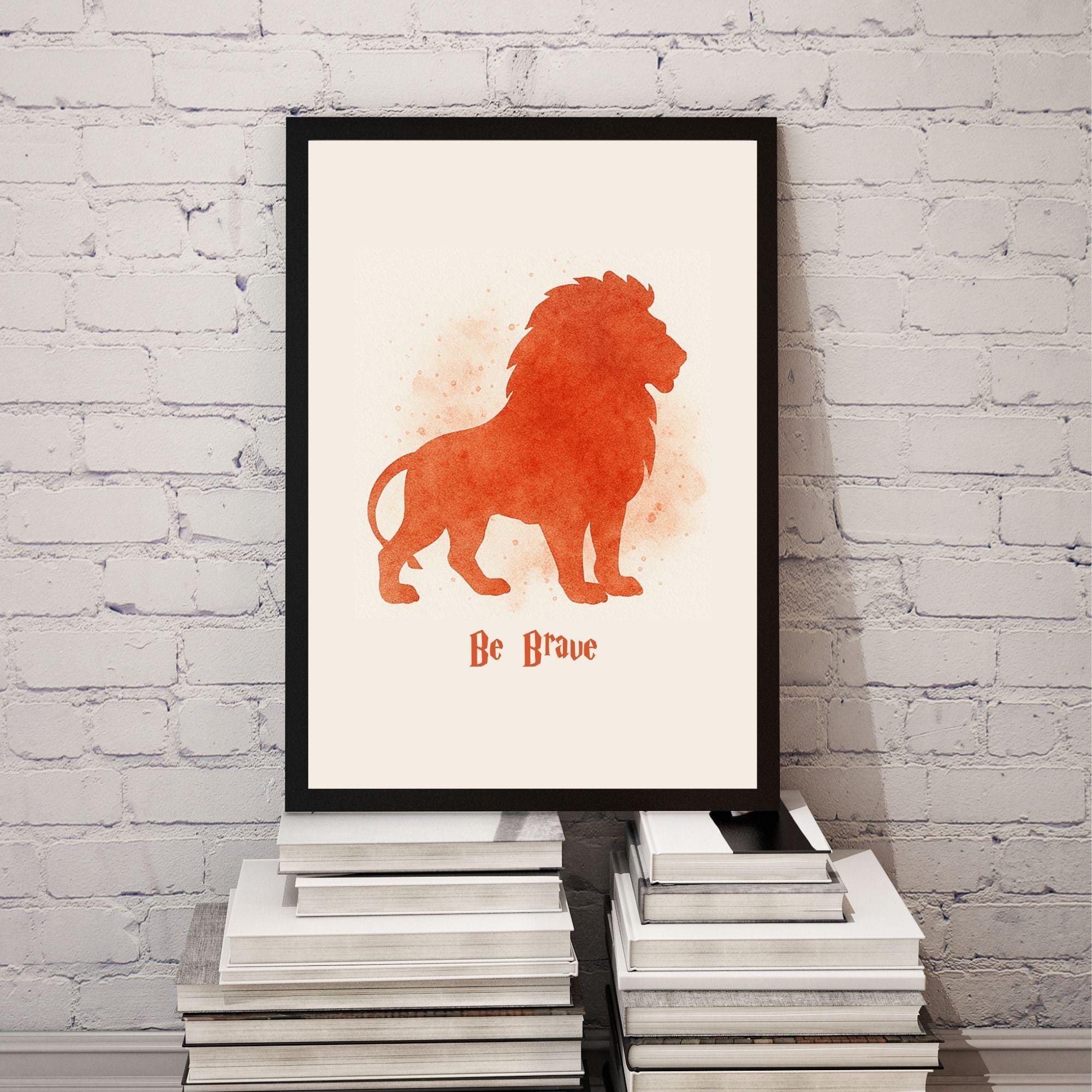 Wizard Nursery Wall Art Set of 4 Magic School House Crest Wizarding ...