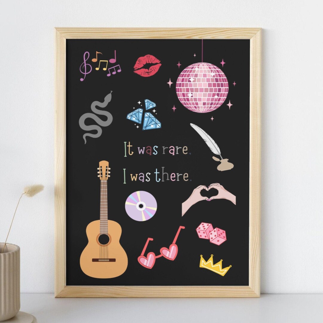 Music Wall Art It Was Rare I Was There Pop Star Poster Eras Jpg Eras ...