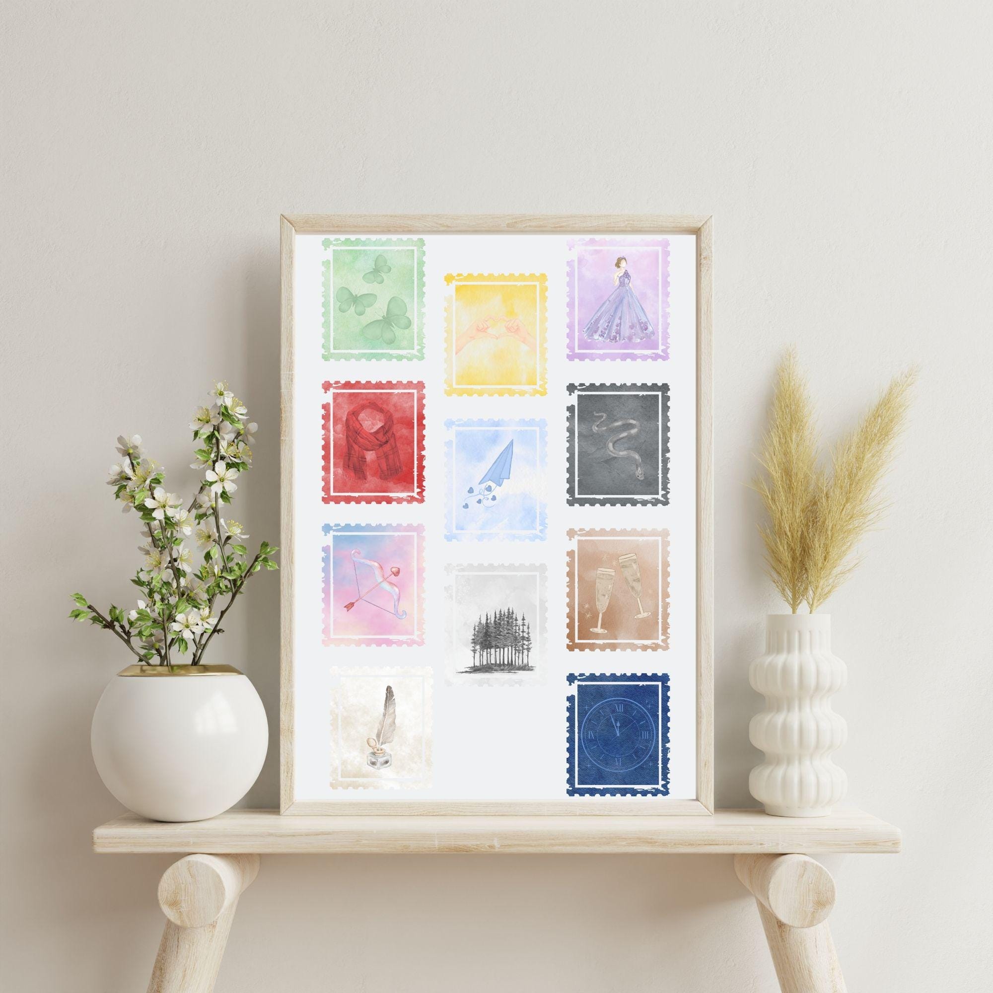 Eras Stamp Digital Sticker Taylor Png Taylor Clip Art Music Era Poster ...