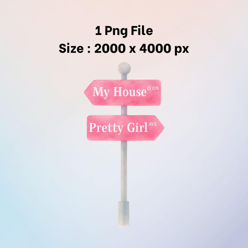 Pretty Girl Ave Sign - Etsy