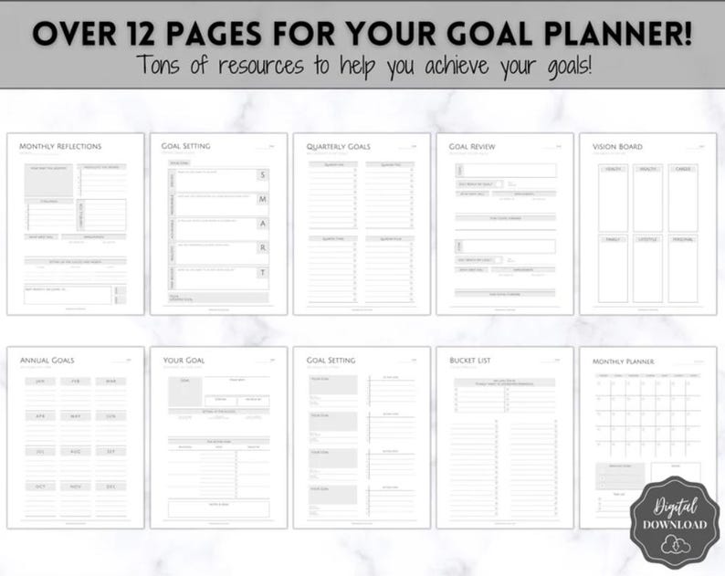 The Ultimate Goal Planner - Etsy