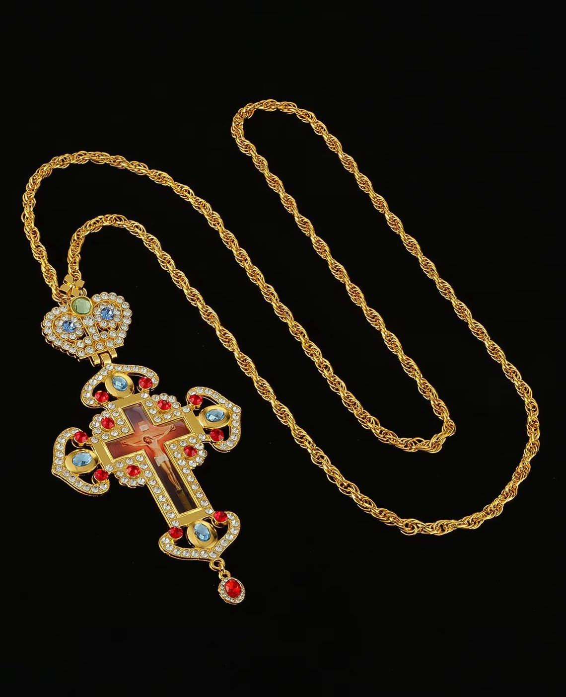 Handcrafted Luxury Pectoral Cross Pendant Necklace – Large Crucifix ...